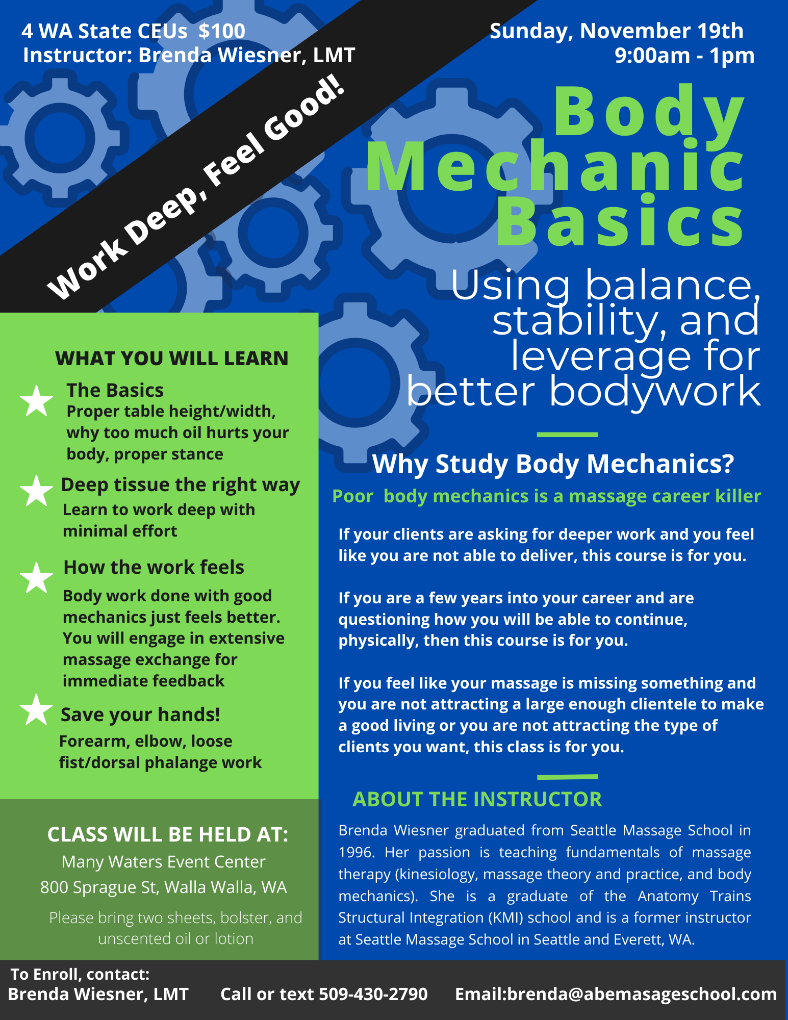 Continuing Education: Body Mechanics Basics & The Art of Side Lying ...